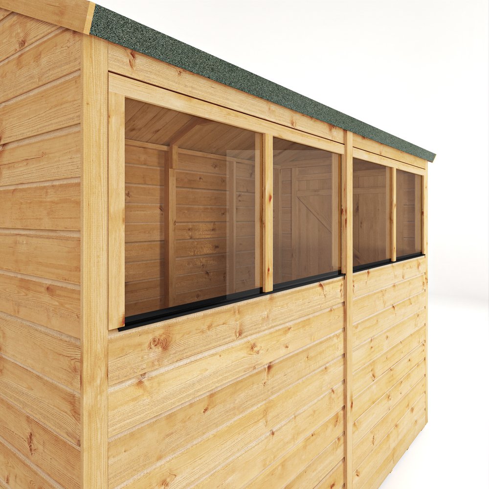 Mercia Woodsman Shiplap Apex 8 x 4 Shed - elbec garden buildings