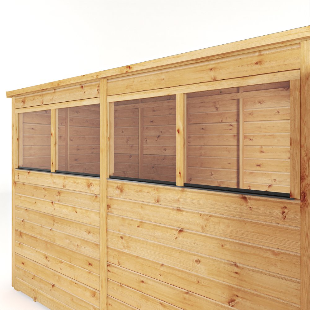 Mercia Woodsman Shiplap Pent 8 x 4 Shed - elbec garden buildings