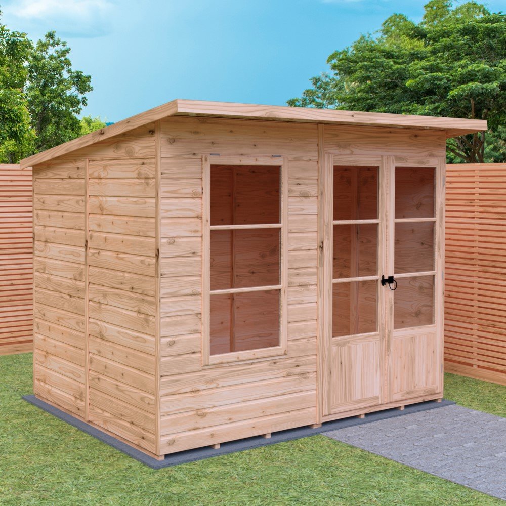 Shire Dahlia 8 x 6 Pent Summerhouse - elbec garden buildings