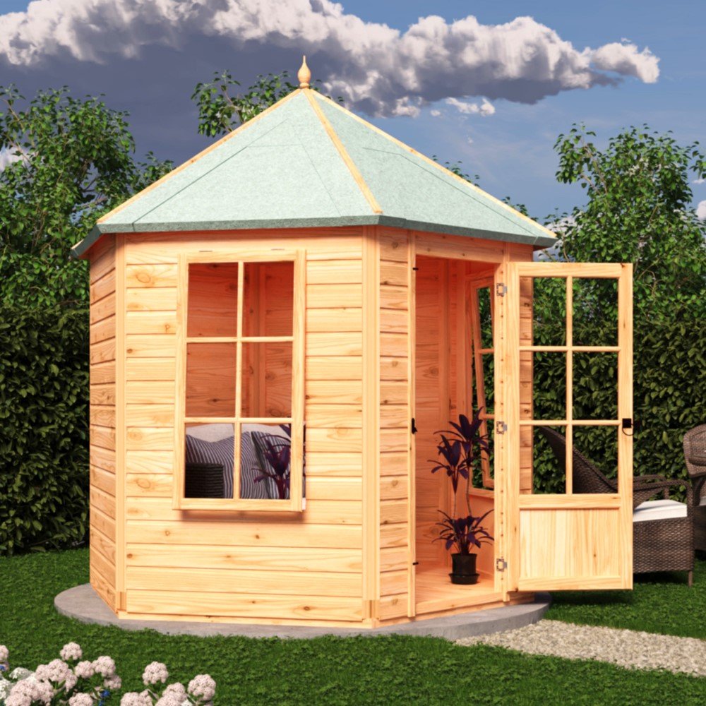 8x7 Shire Welwick Summerhouse - elbec garden buildings
