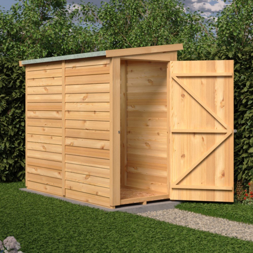 6x3 Shire Value Overlap Pent Shed -- elbec garden buildings