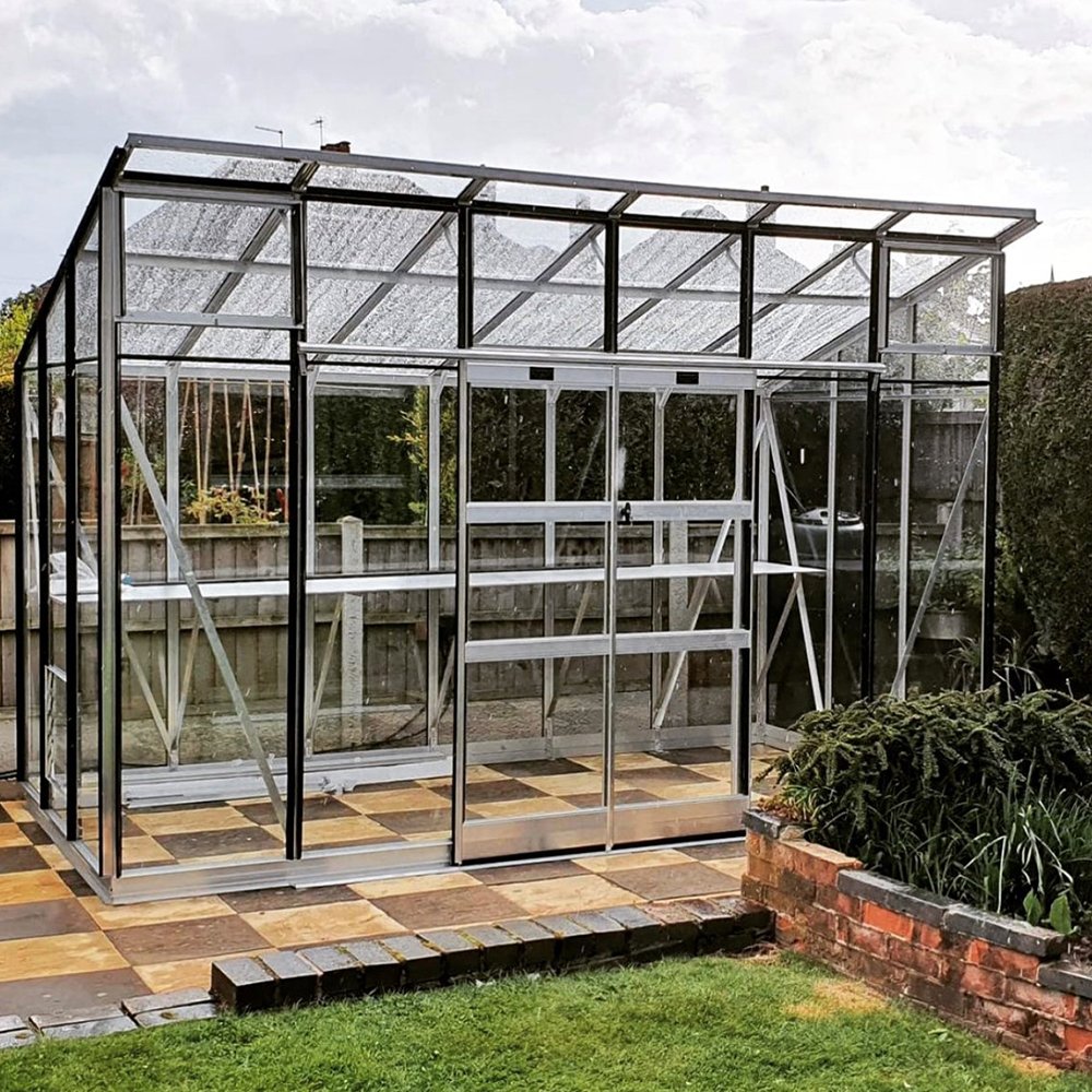 Elite The Edge 600 6 x 12 Pent Roof Greenhouse - elbec - elbec garden ...