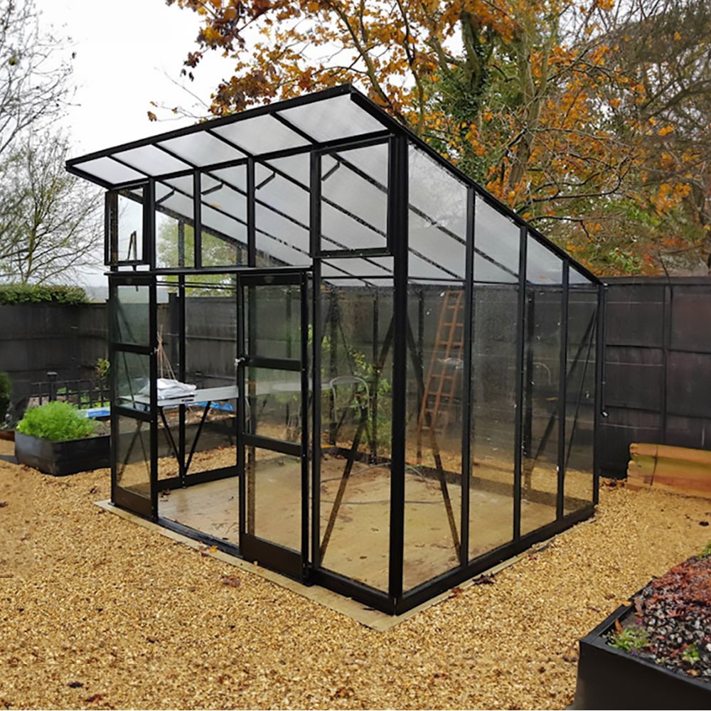 Elite The Edge 800 8 x 10 Pent Roof Greenhouse - elbec - elbec garden buildings