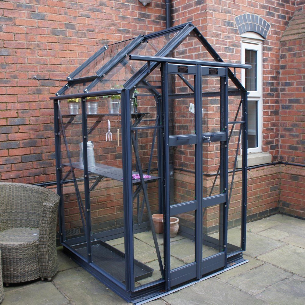 Elite Compact 4x4 Greenhouse Package - elbec garden buildings