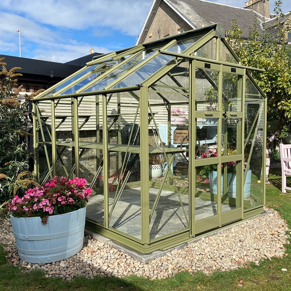 Elite Titan 700 7x8 Greenhouse Package - elbec garden buildings