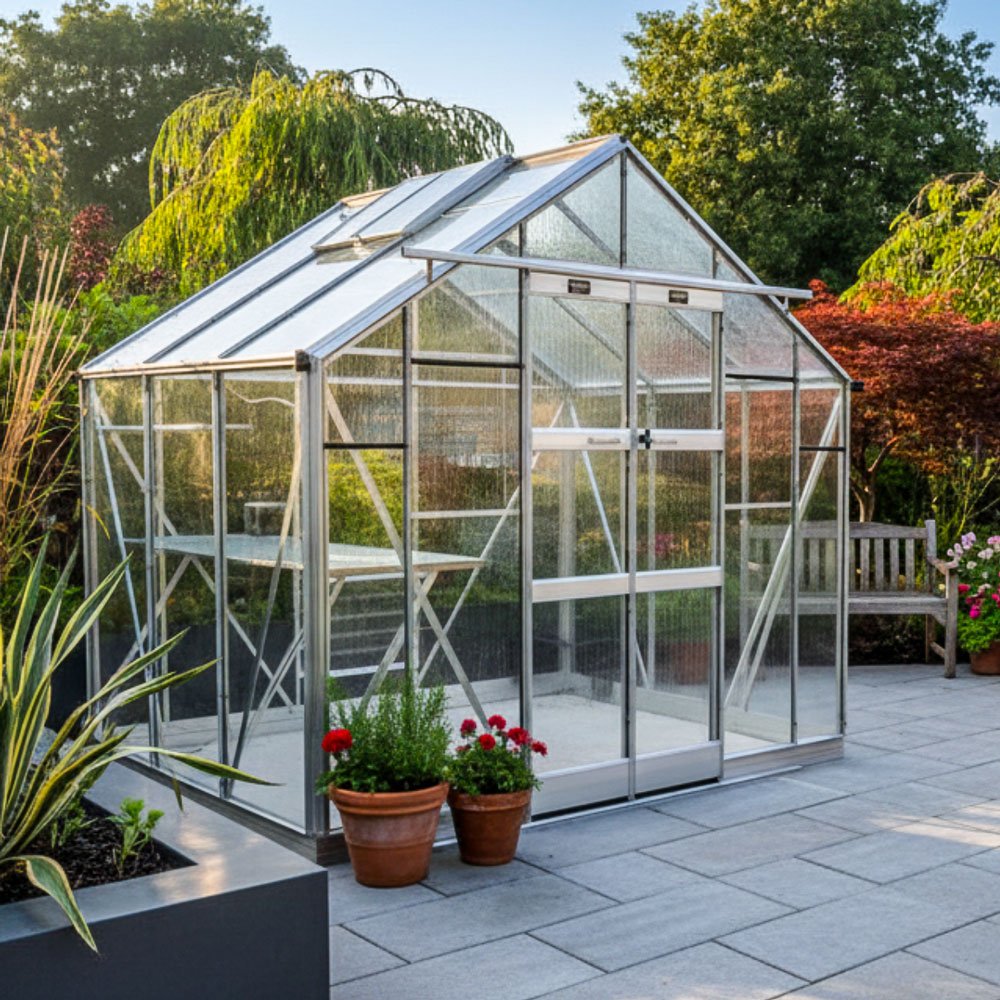 Elite Belmont 8x6 Greenhouse Package - elbec garden buildings
