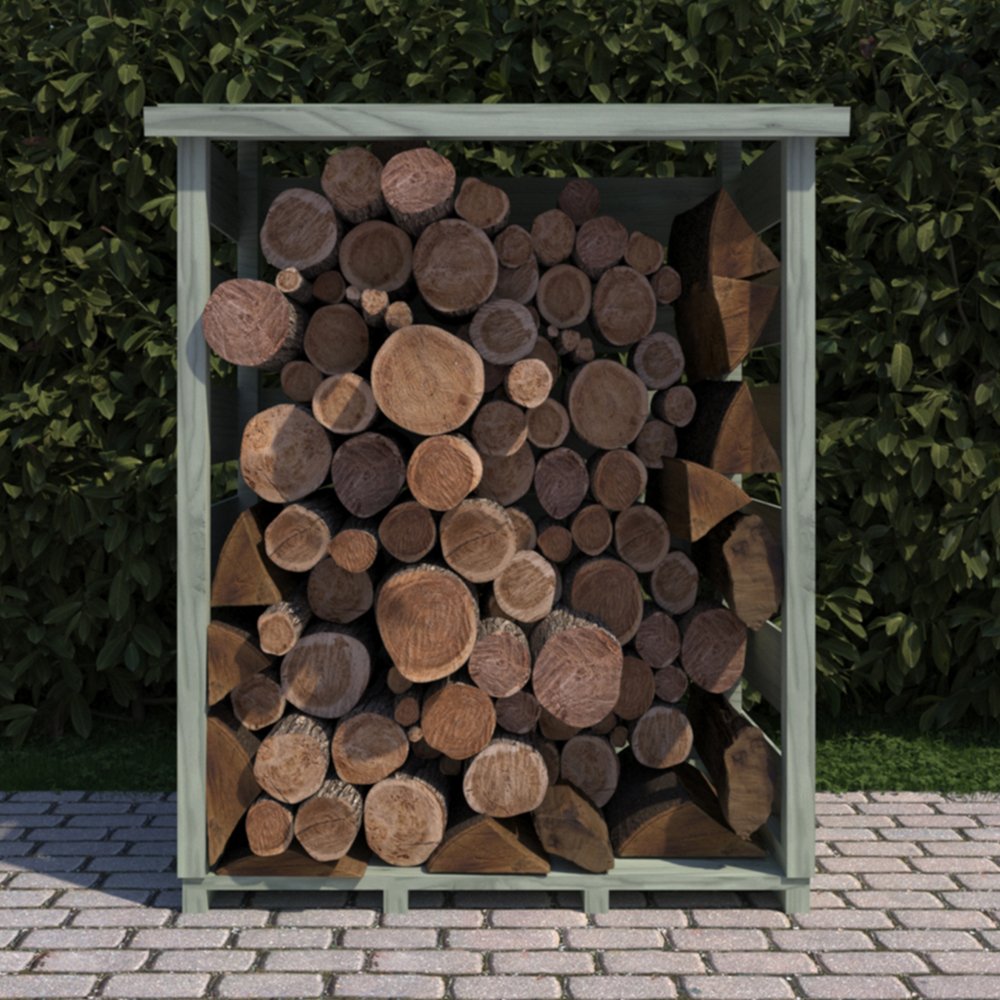 3x2 Shire Pent Log Store - Pressure Treated - elbec garden buildings