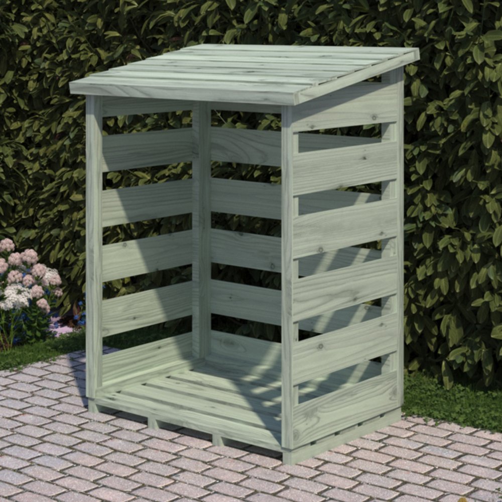 3x2 Shire Pent Log Store - Pressure Treated - elbec garden buildings