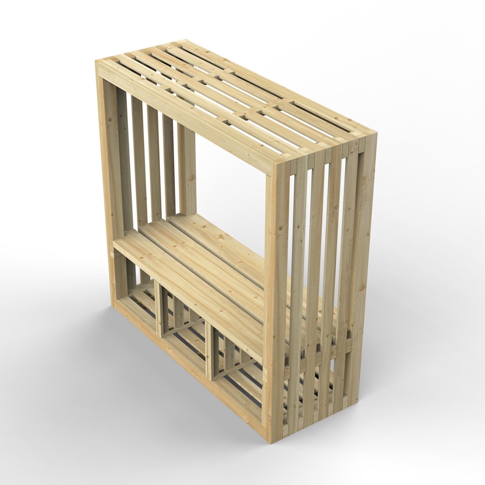 6 x 2 Forest Amalfi Arbour - Pressure Treated - elbec garden buildings