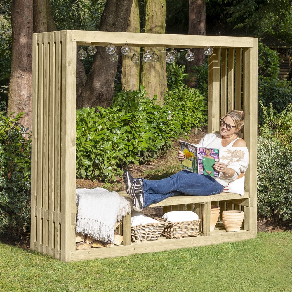 6 x 2 Forest Amalfi Arbour - Pressure Treated - elbec garden buildings