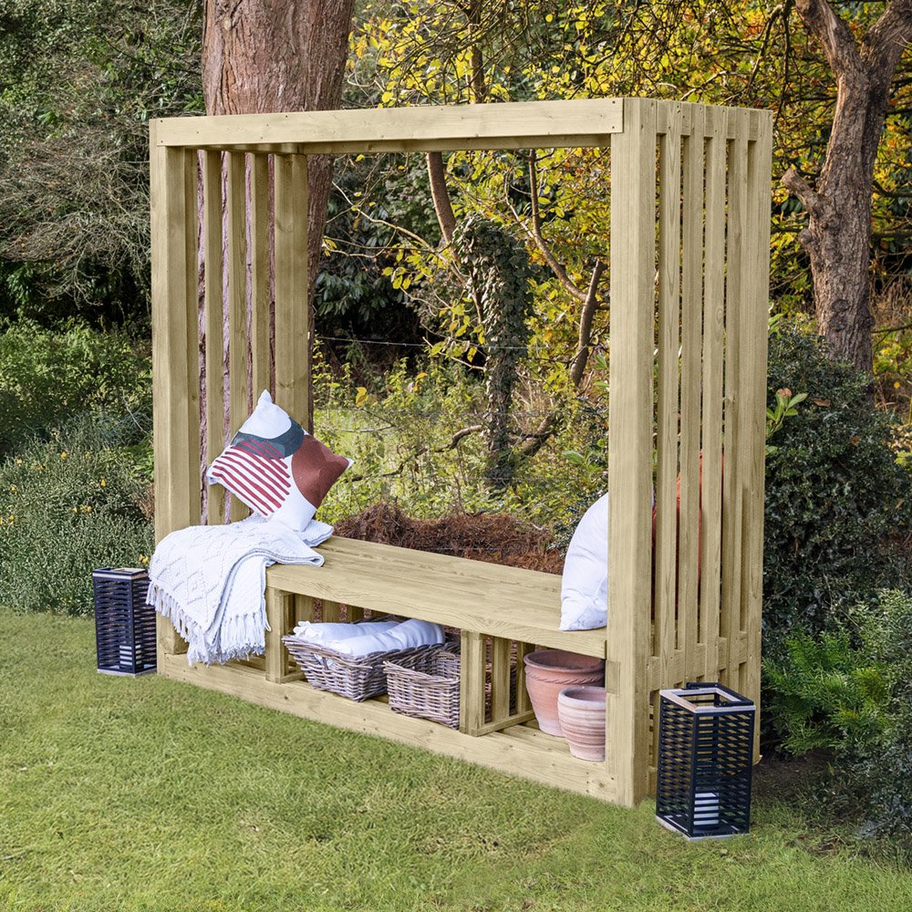 6 x 2 Forest Amalfi Arbour - Pressure Treated - elbec garden buildings