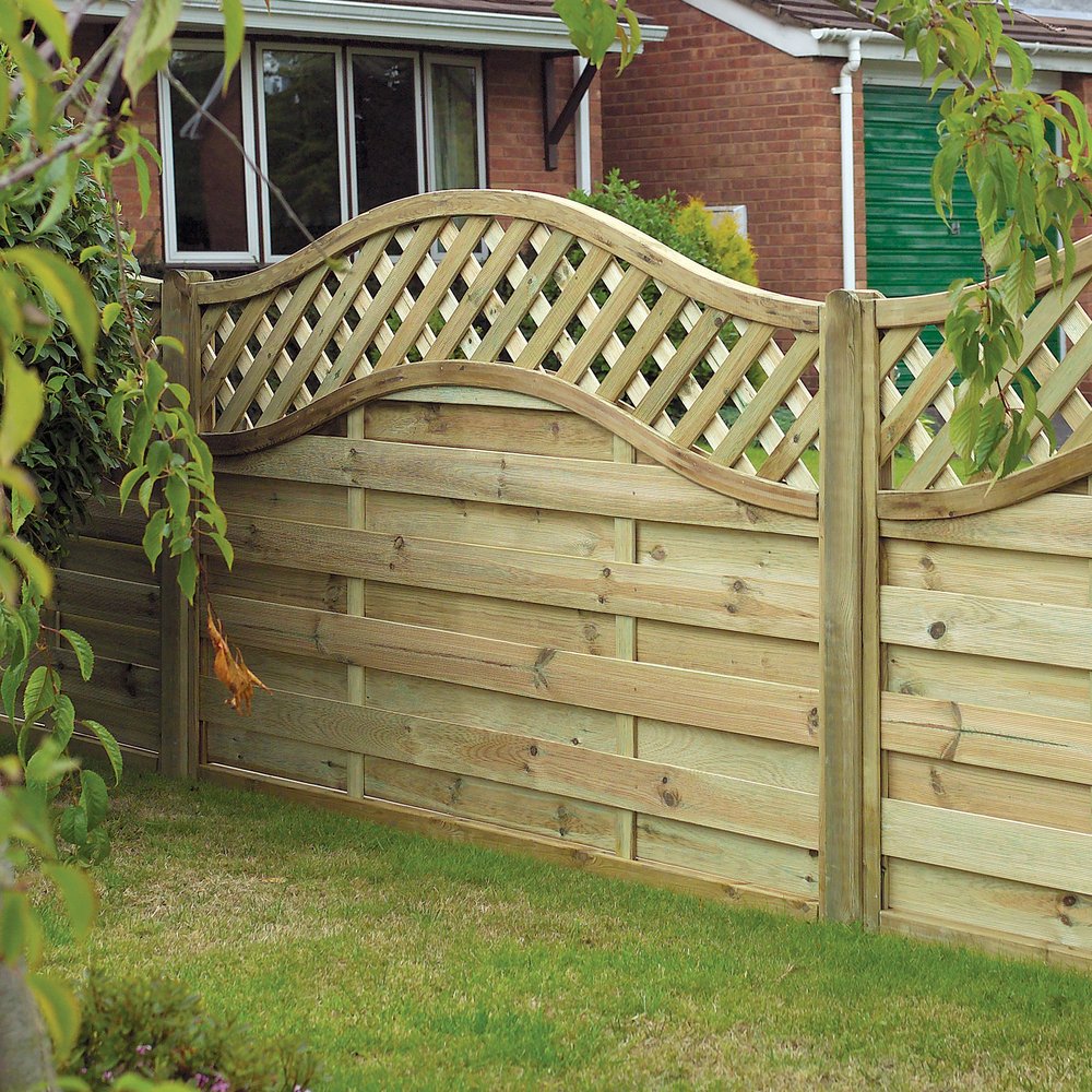 3ft 4 Inch High Grange Elite St Meloir Fence Panel - elbec garden buildings