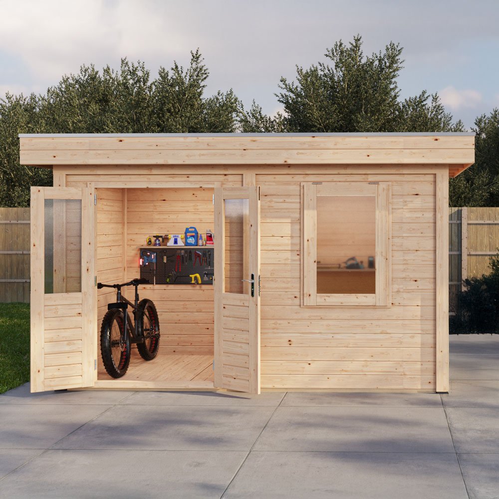 Lugarde 3.88x2m Aberdeen Summerhouse - elbec garden buildings