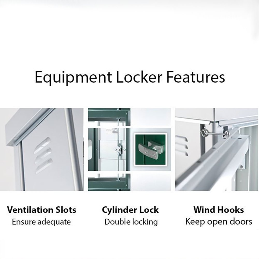 6x5 Biohort Equipment Locker 190 - elbec garden buildings