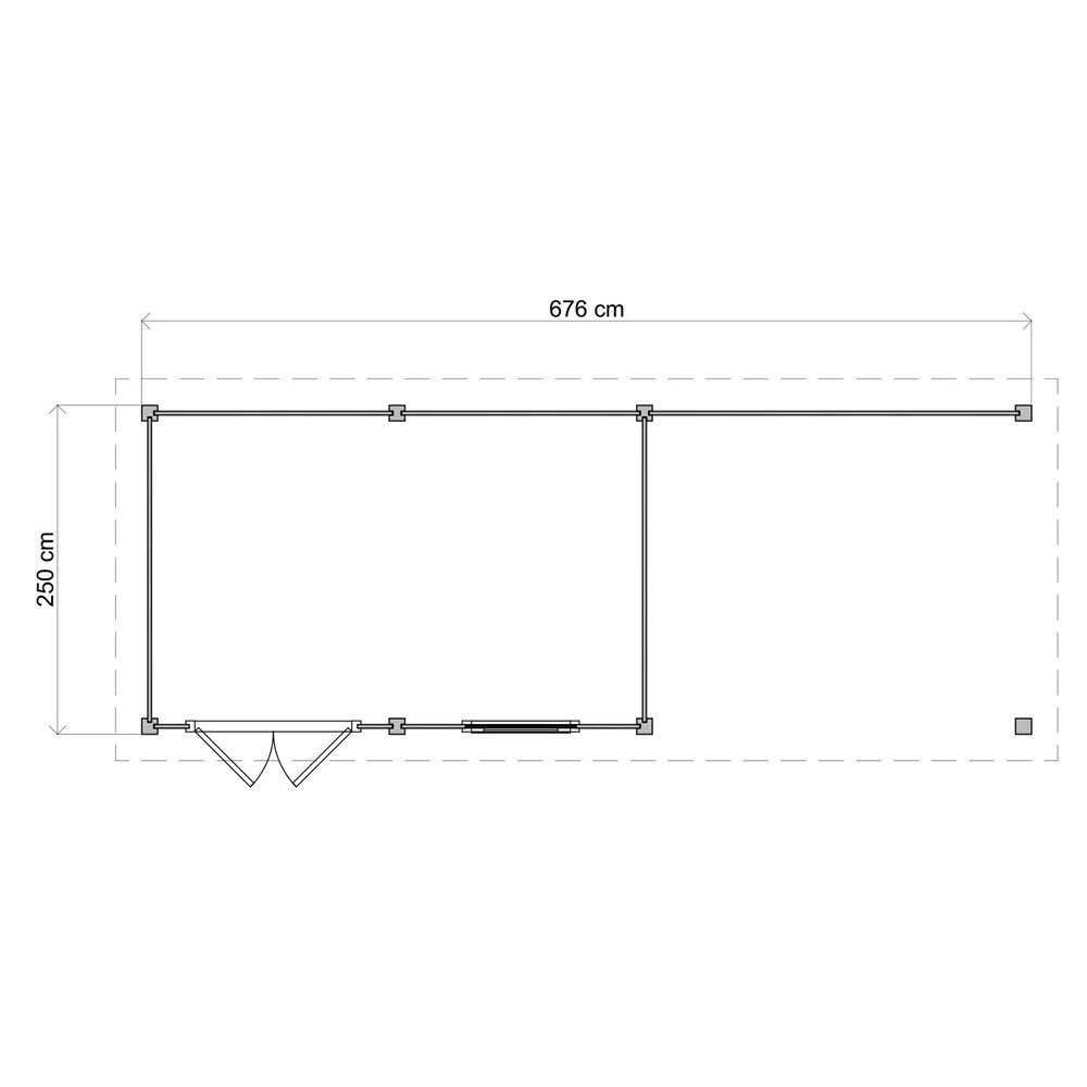 Lugarde 3.88x2.5m + 3m Left-Veranda Dublin Summerhouse - elbec - elbec ...