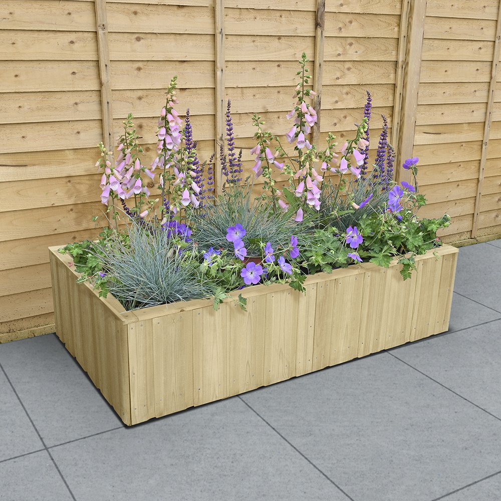 Low Level Lapline Planter 2’ x 4’ - elbec garden buildings