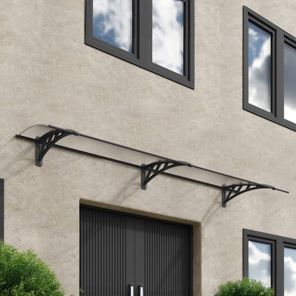 9x3 Palram Canopia Neo 2700 Grey Door Canopy - elbec garden buildings