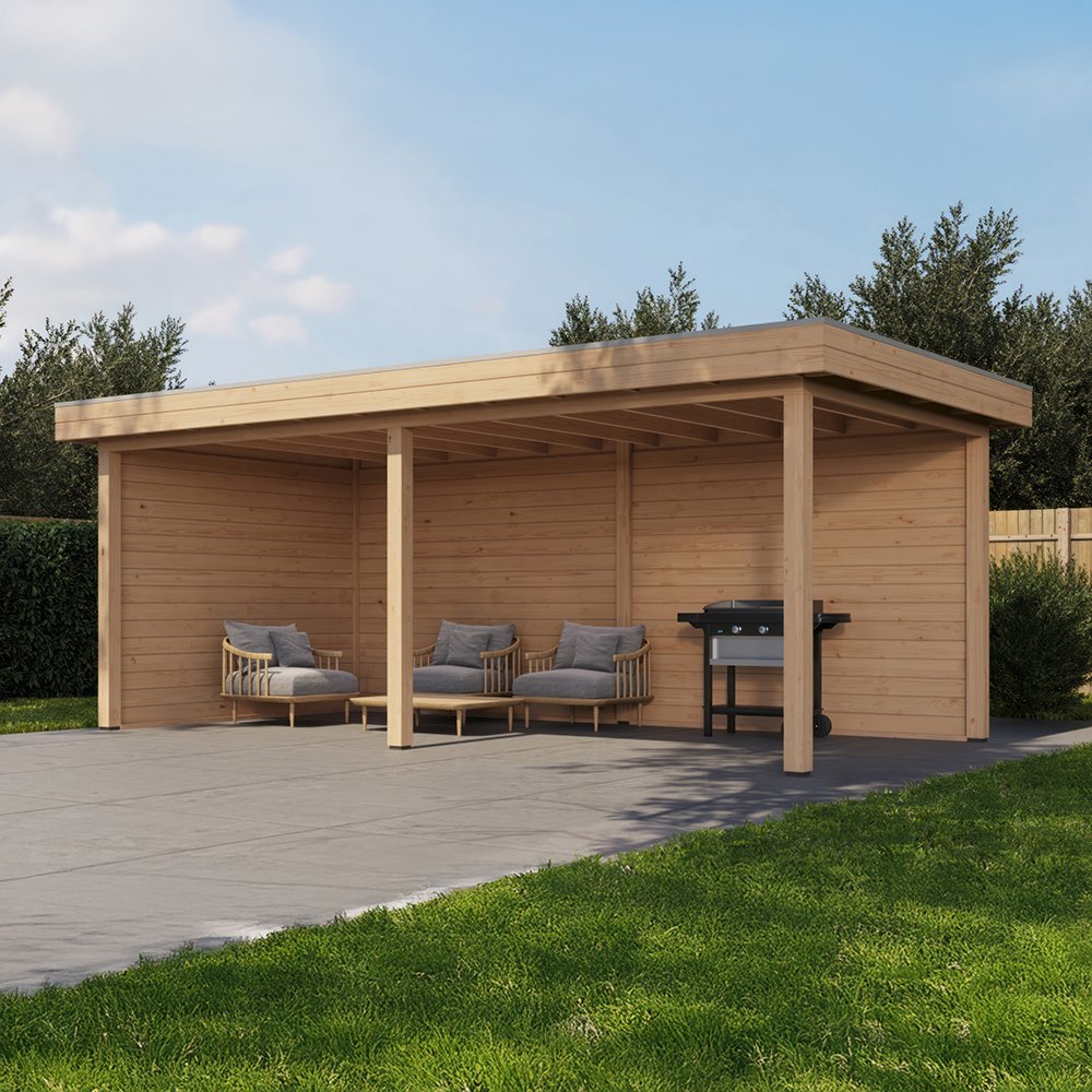 Lugarde Select Wooden Gazebo Grimsby 588x300cm - elbec garden buildings