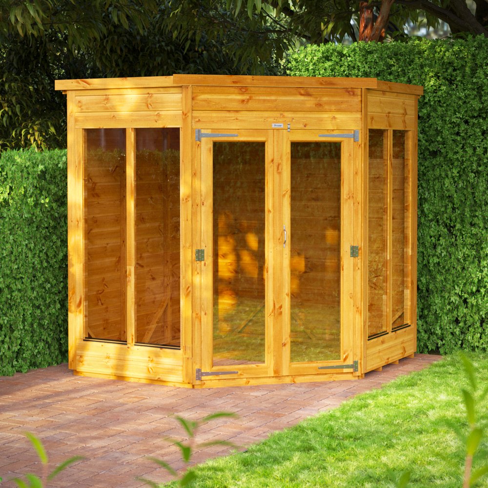 6 x 6 Powersheds Corner Summerhouse - elbec - elbec garden buildings