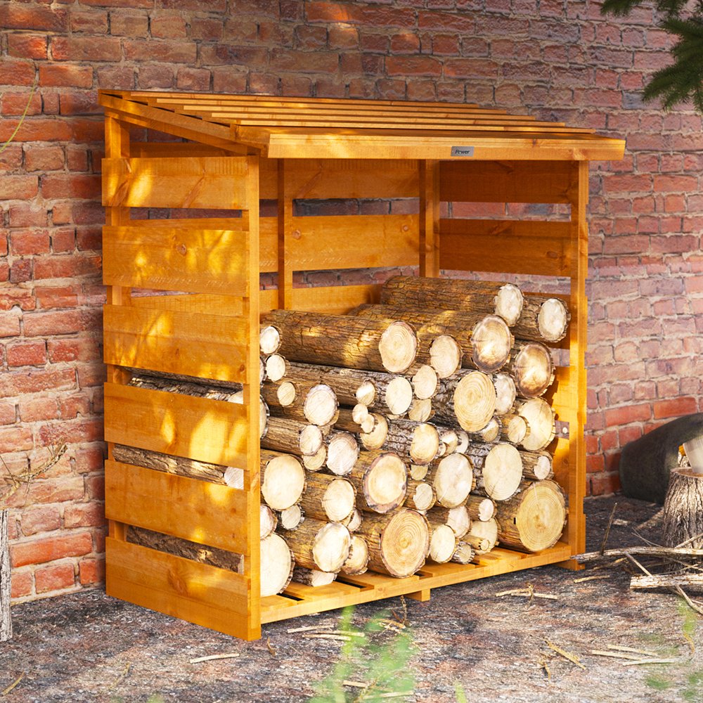 4x2 Powersheds Log Store - elbec garden buildings