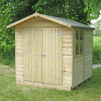 Shire Abri Apex Garden Shed 7 x 7 (1.98m x 2.05m) - elbec garden buildings