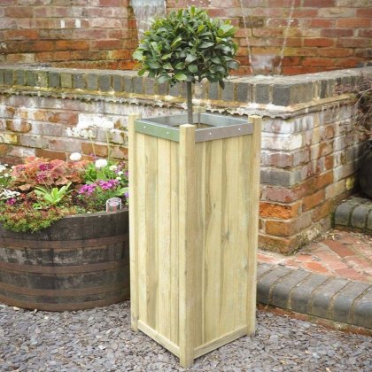Forest Deep Root Planter - Pressure Treated - 6ft Long - elbec garden ...