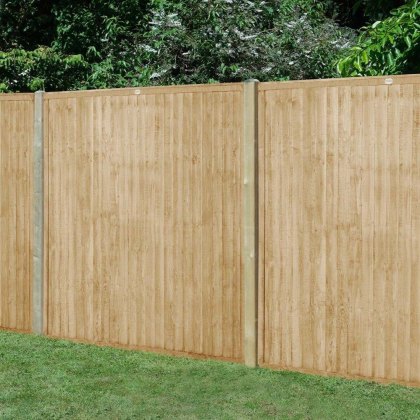 5ft High Fencing Panels - elbec garden buildings