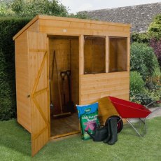 Pent Roof Sheds - Wooden Sheds - elbec garden buildings