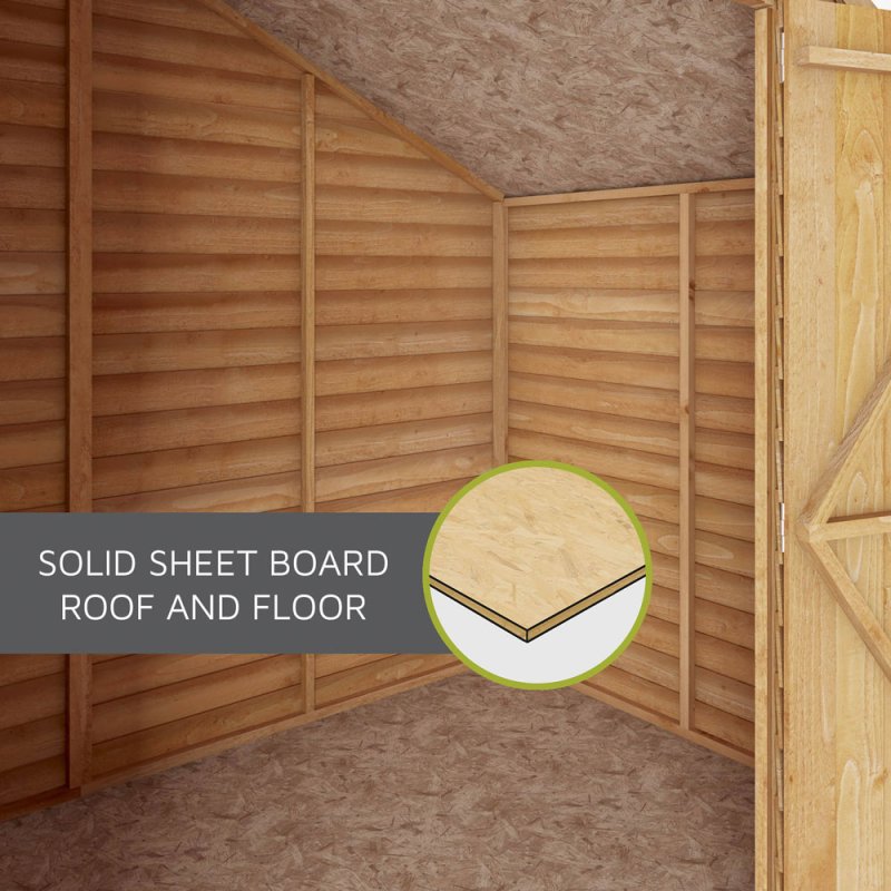 Mercia Overlap Shed 6 x 4 (1.78m x 1.18m) - elbec garden buildings