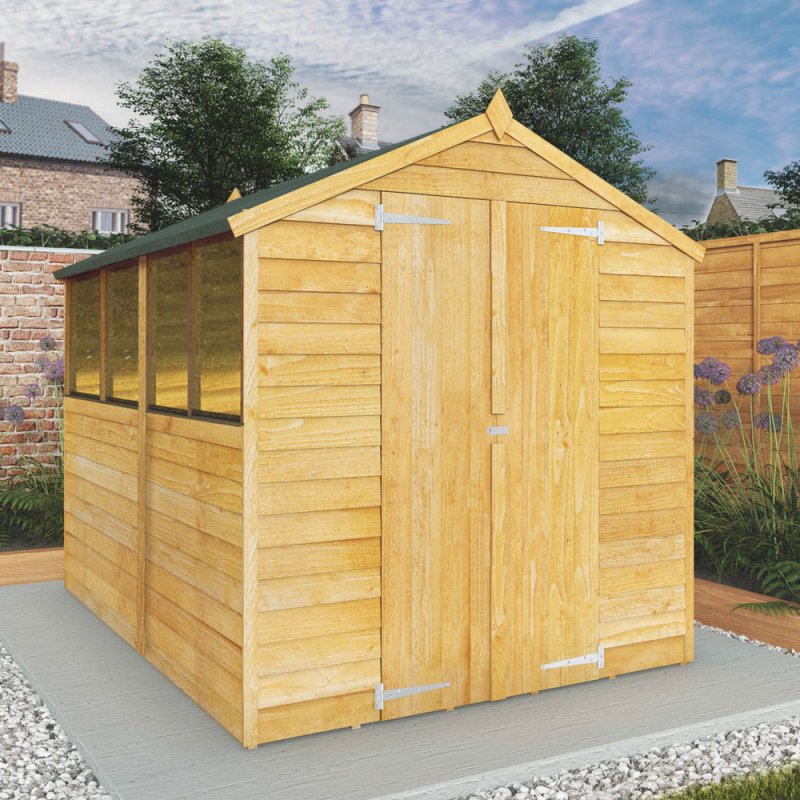 Mercia Overlap Shed 8 x 6 (2.37m x 1.78m) - elbec garden buildings
