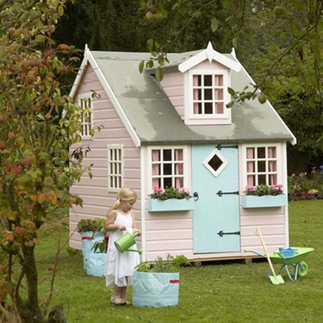 Shire Cottage Playhouse - 2 Storey Wooden Playhouse - elbec garden ...