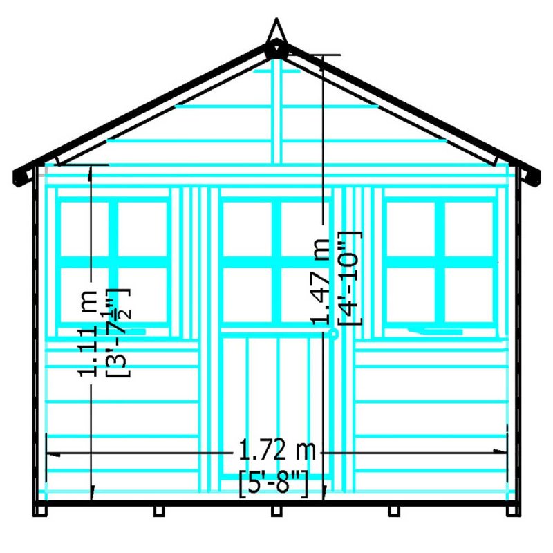 Shire Stork Wooden Playhouse - elbec garden buildings