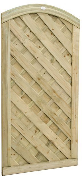 6ft High Forest Dome Gate - Pressure Treated - elbec garden buildings