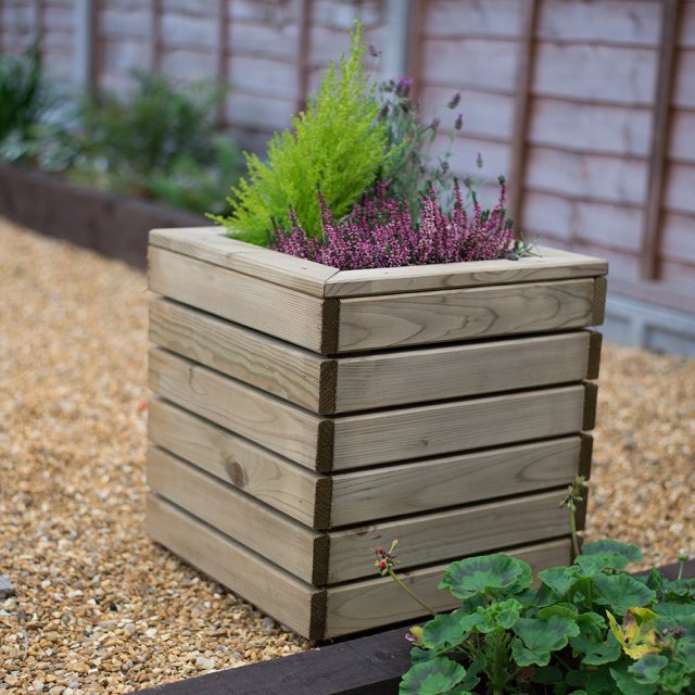 Forest Linear Planter - Square - Pressure Treated - 1ft 3in - elbec ...