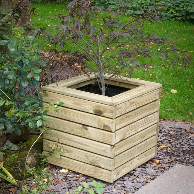 Forest Linear Planter - Square - Pressure Treated - 1ft 3in - elbec ...