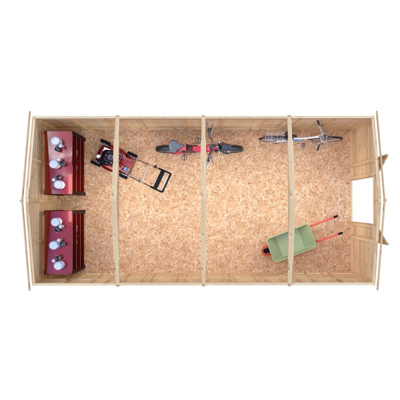 20 x 10 Shire Value Overlap Workshop Shed with Double Doors ...