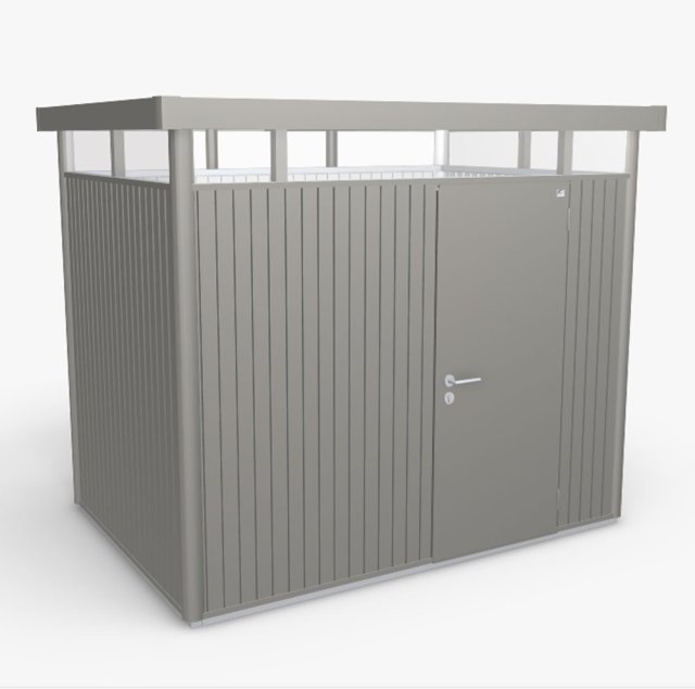 9 x 6 Biohort HighLine H2 Metal Shed - Single Door - elbec garden buildings