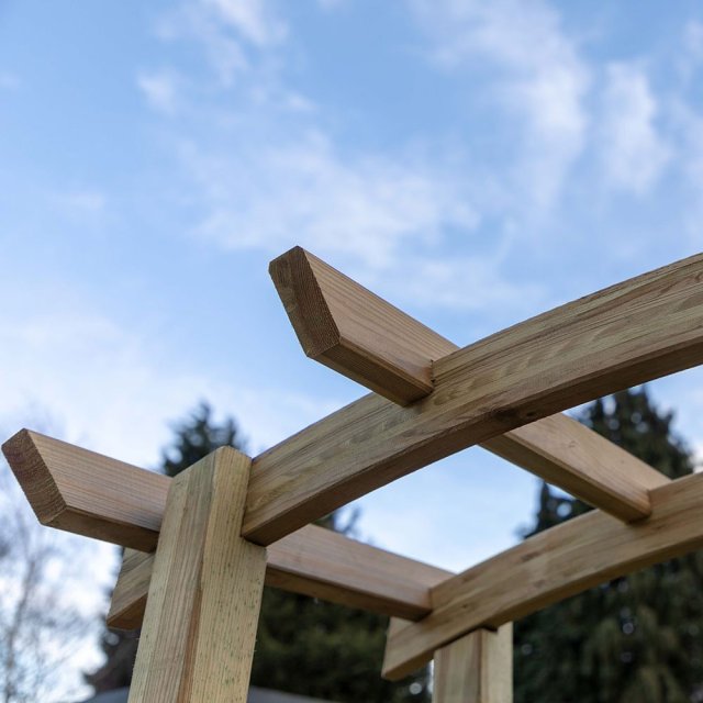 Mercia Bow Top Garden Arch - Pressure Treated - elbec garden buildings