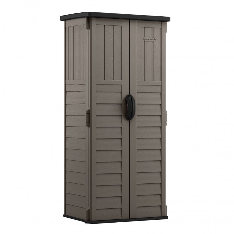 3 x 2 Suncast Mannington Storage Cabinet in Stone Grey - elbec garden ...