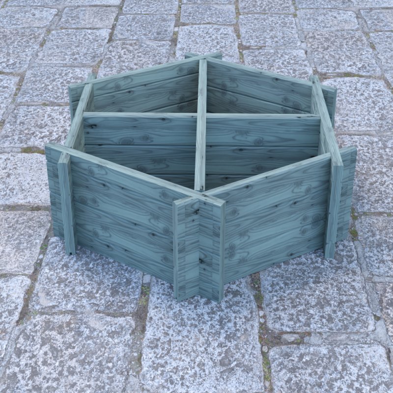 Shire Hexagonal Planter Medium - elbec garden buildings