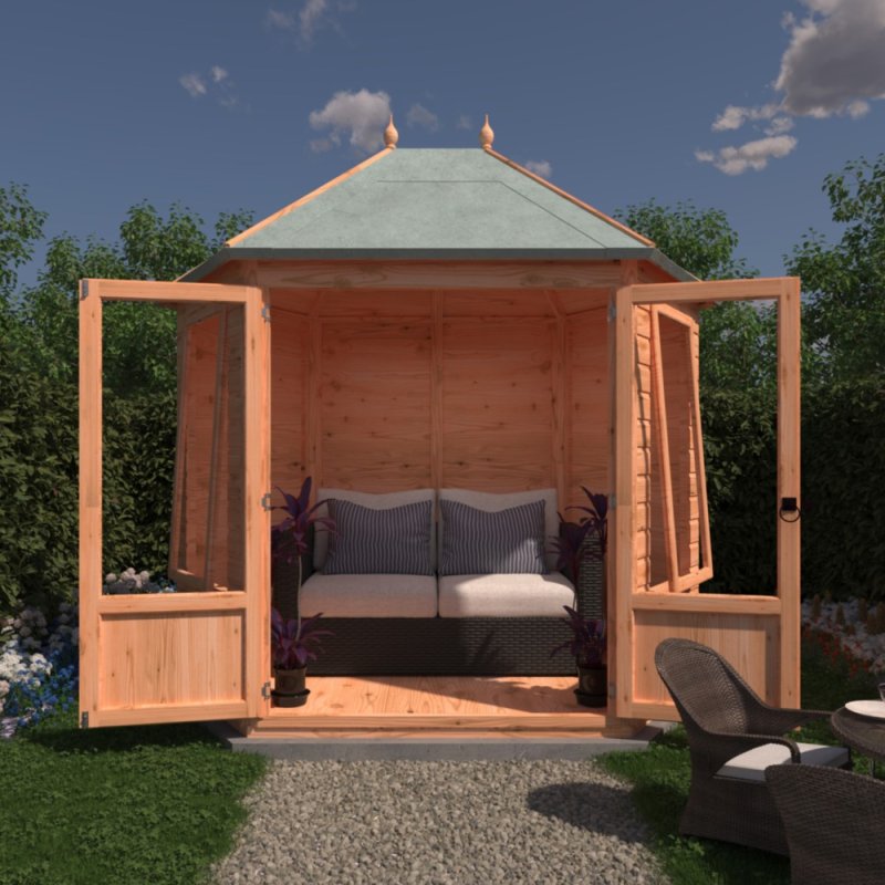 8 x 6 Shire Fleswick Summerhouse - elbec garden buildings