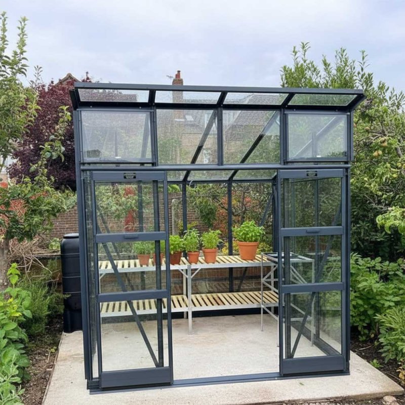 Elite The Edge 600 6 x 8 Pent Roof Greenhouse - elbec - elbec garden ...