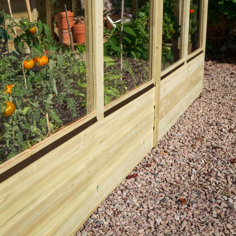 Forest 4x6ft Lean To Greenhouse Open Back - elbec garden buildings