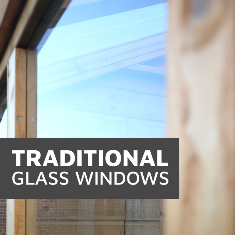 Mercia 8x4m Woodsman Greenhouse Glass Lean-To - elbec - elbec garden ...