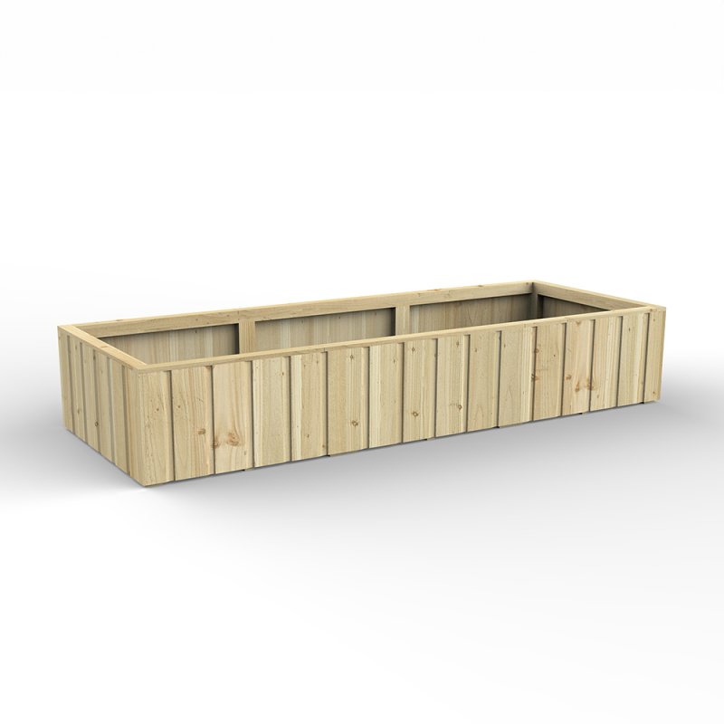 6 x 2 Forest Large Low Level Lapline Planter - elbec garden buildings