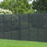 Forest Garden Anthracite Grey Fence Panels - elbec garden buildings