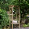 Forest Contemporary Slatted Garden Arch - elbec garden buildings
